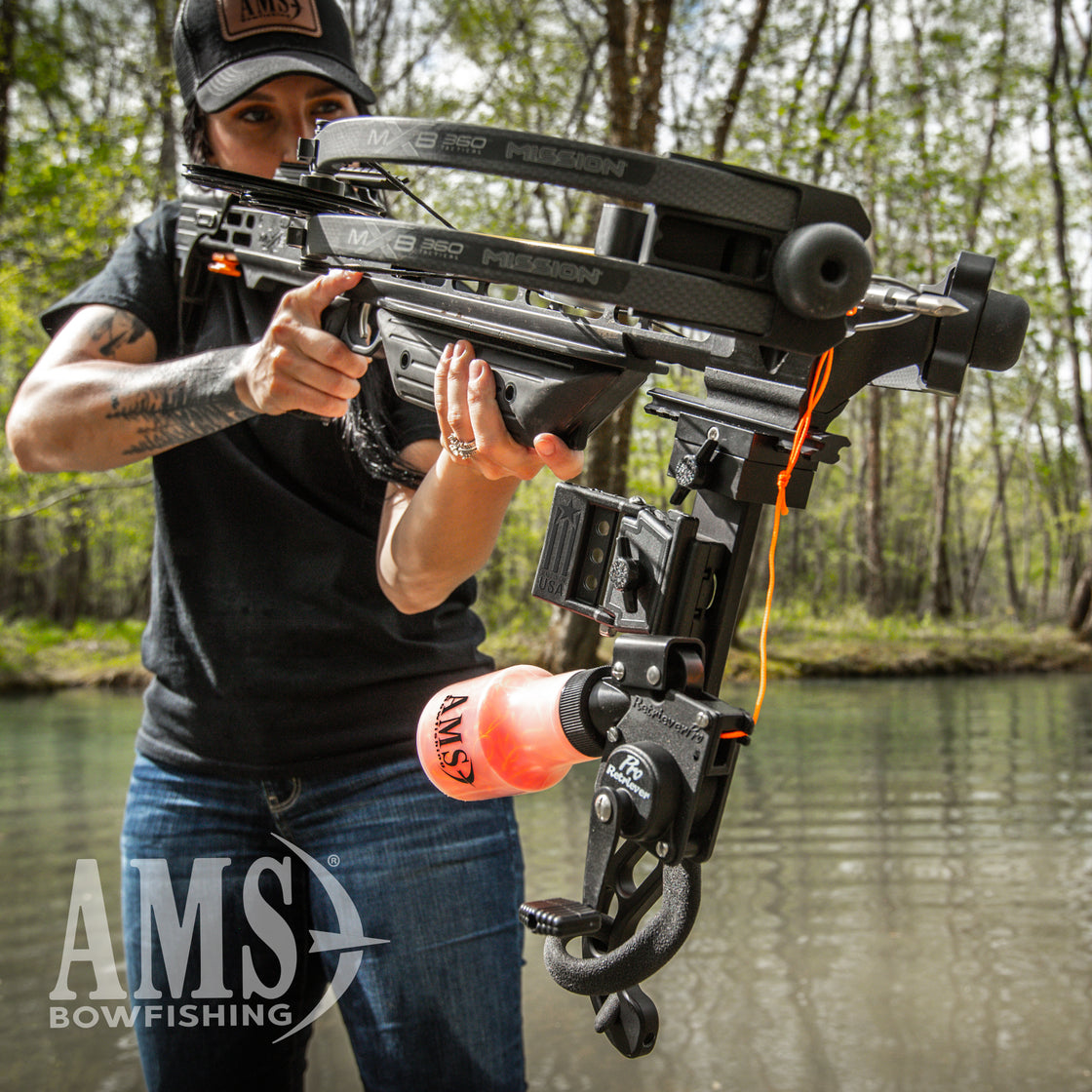 AMS Sleek-X Machined Crossbow Bowfishing Mount – Advanced Archery