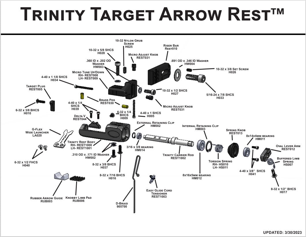 Hamskea Trinity Target Pro Arrow Rest – Advanced Archery