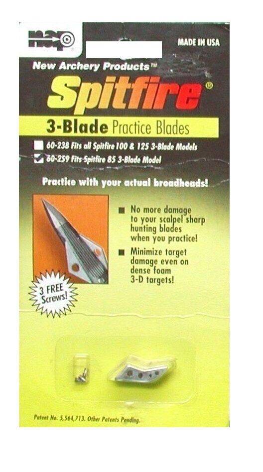 Spitfire 85 Practice Blades – Advanced Archery