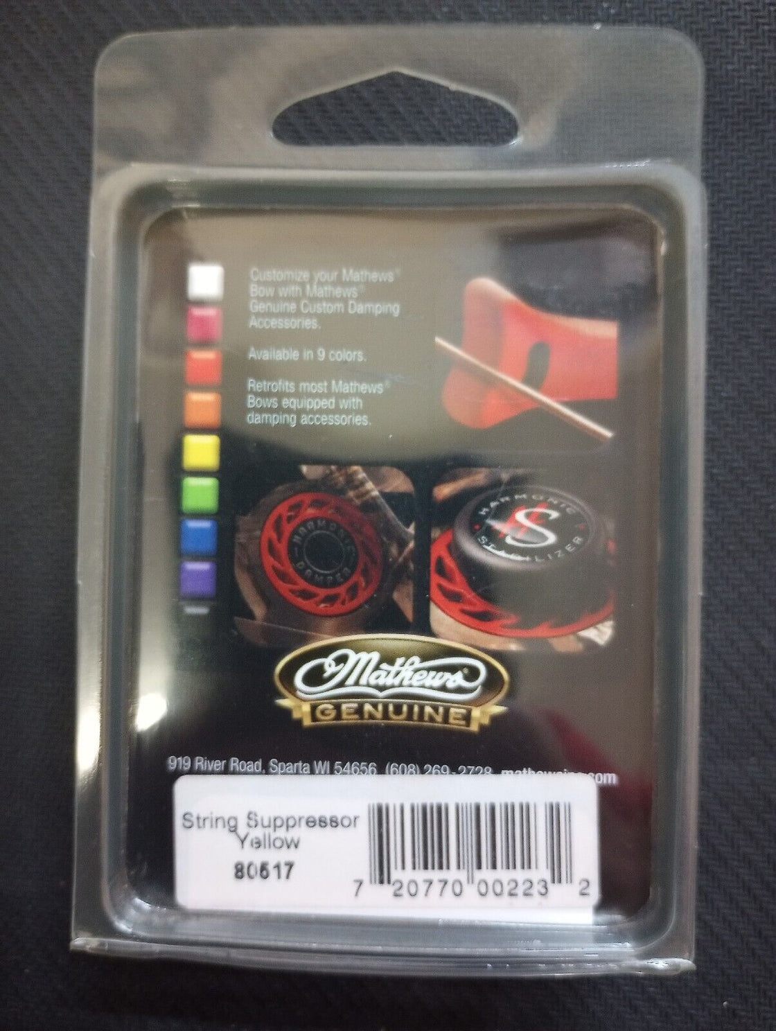 Mathews Rubber Suppressor Finger Cam Yellow – Advanced Archery