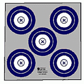 NFAA 40cm 5 Spot Target – Advanced Archery